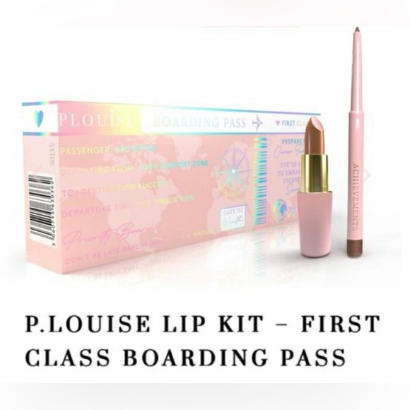 P.LOUISE | Makeup | Plouise Lip Kit First Class Boarding Pass | Poshmark